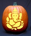 Ganesha - Free Pumpkin Carving Pattern - Celebrating Halloween